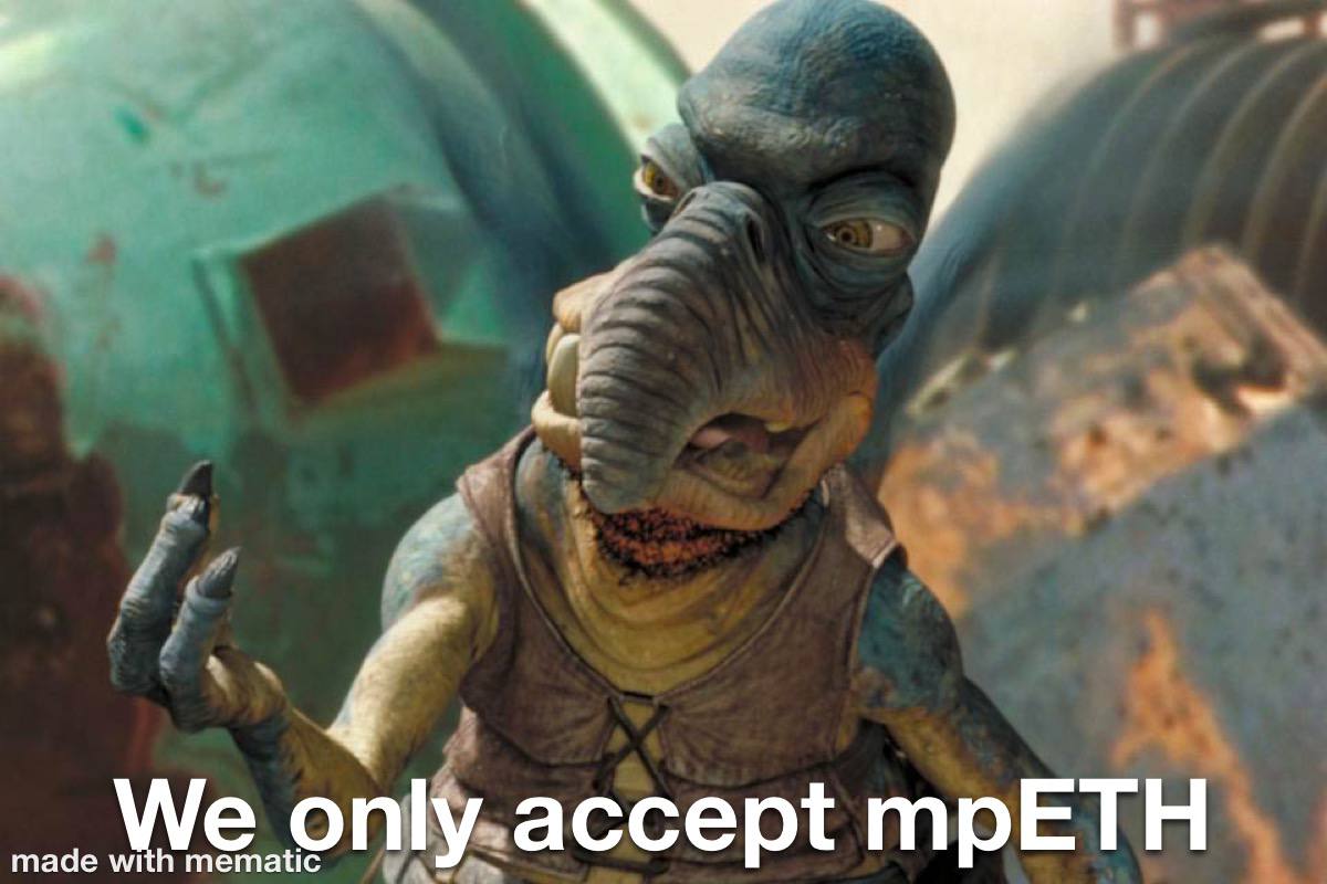 We only accept mpETH (WATTO) - Meme Cooking